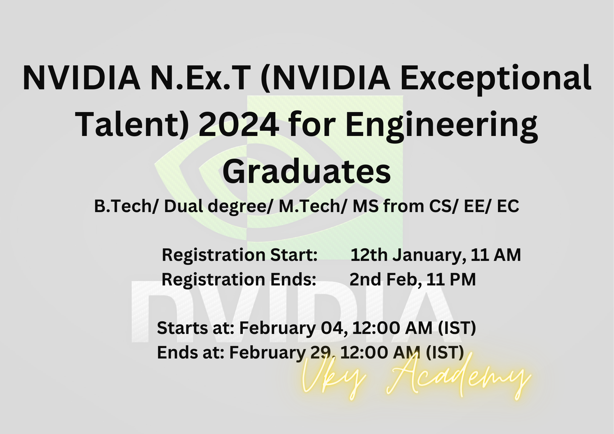 NVIDIA N.Ex.T (NVIDIA Exceptional Talent) 2024 for Engineering ...